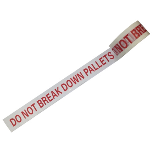 Do Not Break Down Pallets (Red/White) Acrylic Tape 48mm x 66m (36 ...