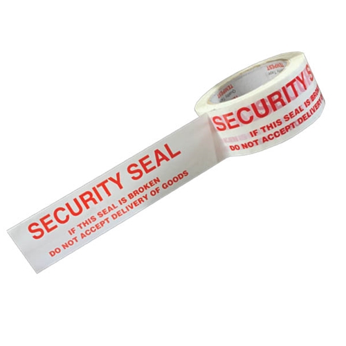 Security Seal Tape (Red/White) Acrylic Tape 48mm x 66m (36/Carton ...